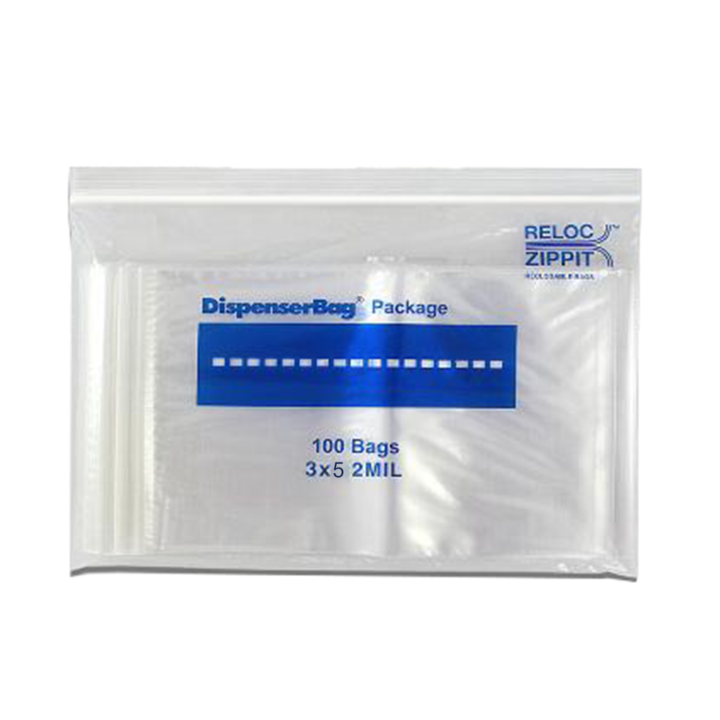 Reloc-Zippit® Zip Closure Bags 3x5in (case of 1000) – LMI Textiles